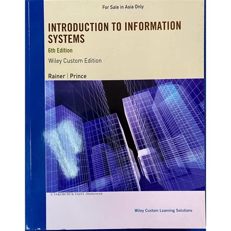 Introduction To Information Systems 6th Rainer Wiley Shopee Malaysia