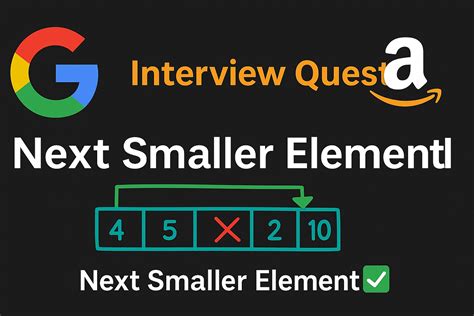 🚀 Next Smaller Element — Explained With Intuition Dry Run And Code C Java Python By
