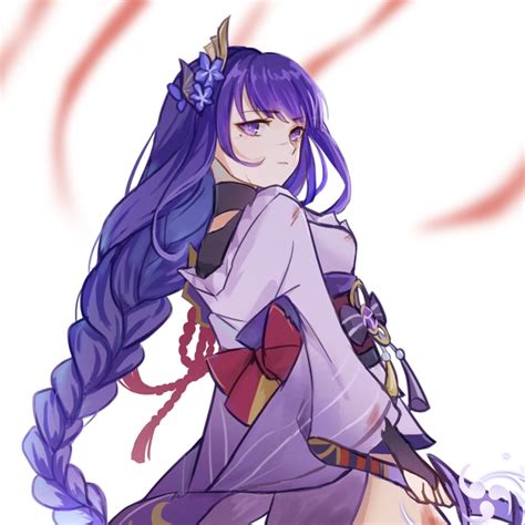 Raiden Shogun Genshin Impact Drawn By Nan Jiu Danbooru