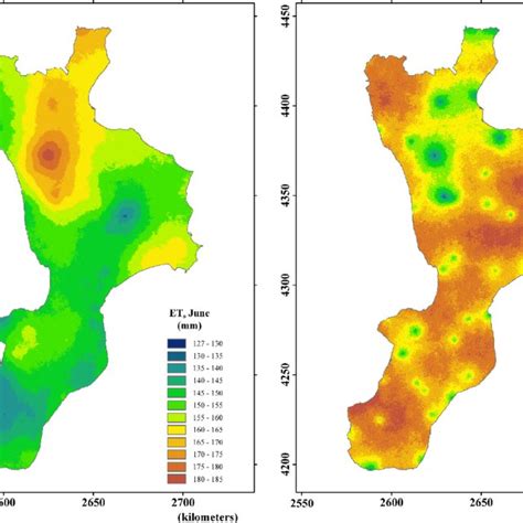 Mean And Standard Deviation Maps Of Simulations For Et 0 Download