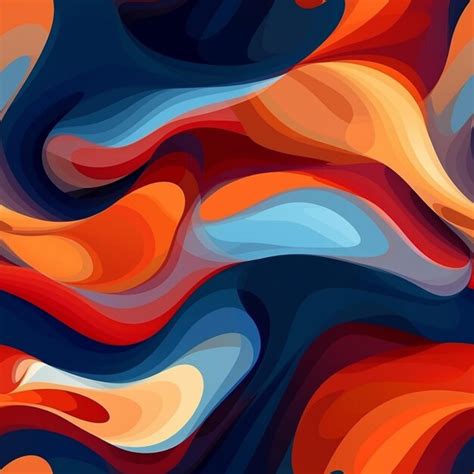 Premium AI Image | Abstract colorful background with wavy shapes and colors generative ai