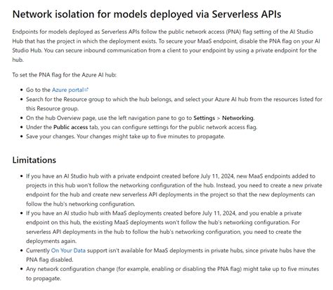 How Can We Enable Private Endpoint For Pay As You Go Model Endpoints In Azure AI Stack Overflow