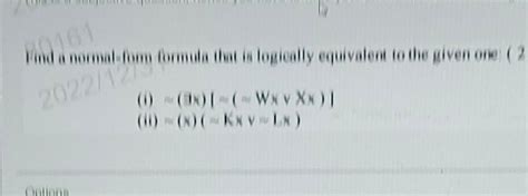Construct A Formal Proof Of Validity For The