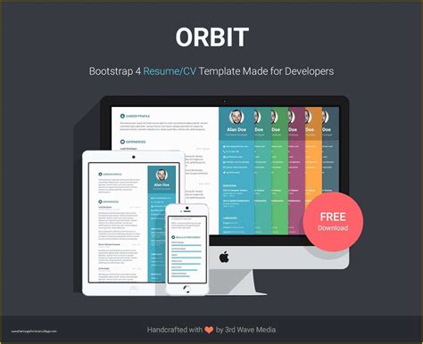 Bootstrap Templates Free Download Of Free Bootstrap Resume Cv Template