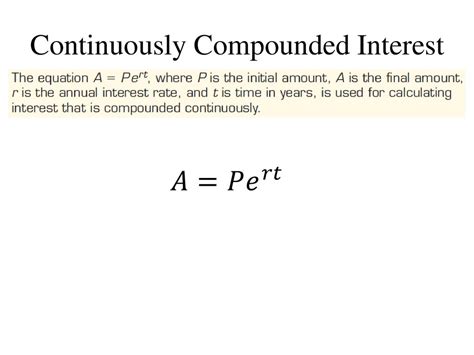 11 3 The Number E Objective Use The Exponential Function Y Ex Ppt