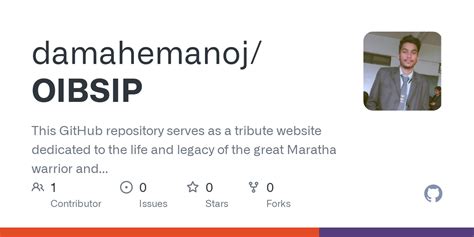 Github Damahemanojoibsip This Github Repository Serves As A Tribute