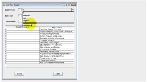 Cgpa Calculator In Java With Ms Access Database Youtube