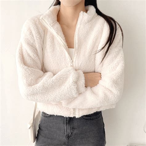 [특가 1 1할인]크롭 후리스 집업 플리스 자켓 에이블리