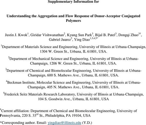 Understanding The Aggregation And Flow Response Of Donor Acceptor Conjugated Polymers Polymer