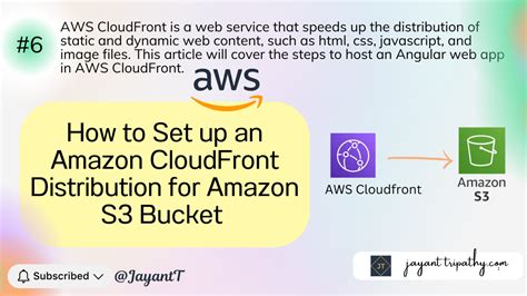 How To Set Up An Amazon Cloudfront Distribution For Amazon S3 Bucket 🚀