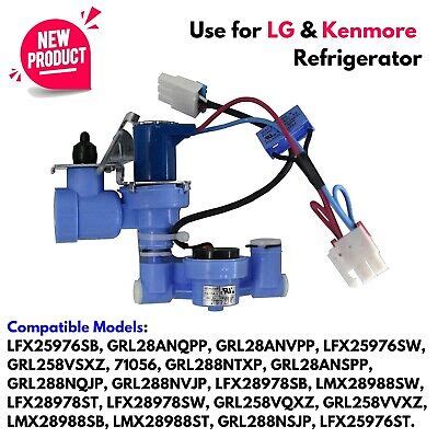 Water Inlet Valve Replacement Part For Lg Refrigerator Kenmore Fridge
