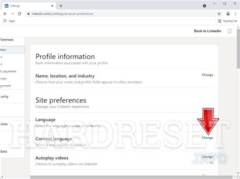 How To Change Content Language In Linkedin HardReset Info