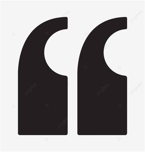 Double Quotation Mark Icon Flat Vector Illustration Unique Double