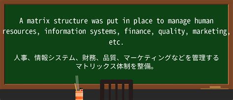 【英単語】matrix Structureを徹底解説！意味、使い方、例文、読み方