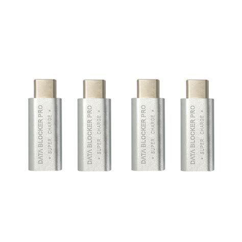 4pcs Usb Type C Data Blocker Usb C Juice Jack Defender Adapter Support Quick Charge 50v 5a Stop