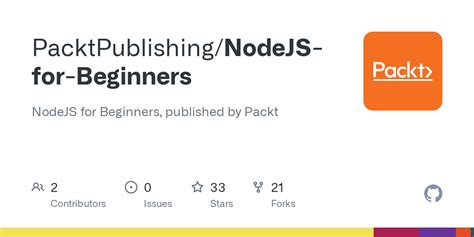 Github Packtpublishingnodejs For Beginners Nodejs For Beginners Published By Packt