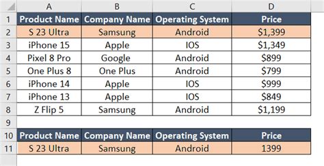 How To Return Array Using Xlookup In Excel 4 Methods