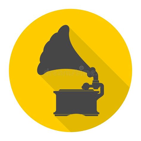 Old Gramophone Icon Stock Vector Illustration Of Object