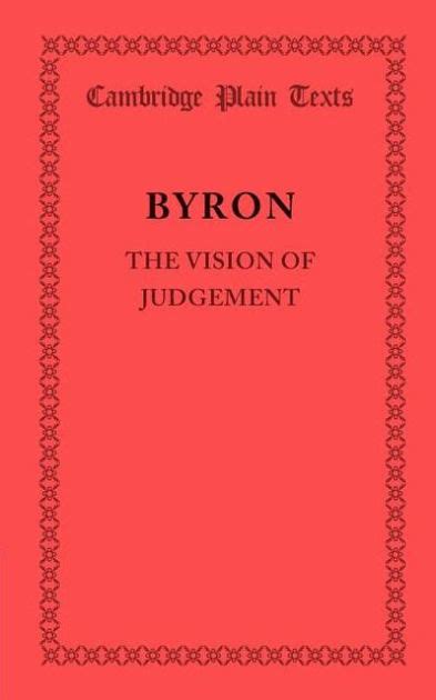 The Vision Of Judgement By Lord Byron Paperback Barnes And Noble®