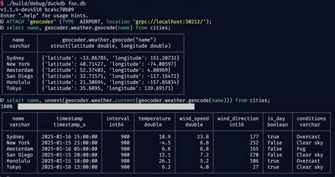 Duckdb Python Duckdb Apachearrow Arrowflight Python Sql Rusty