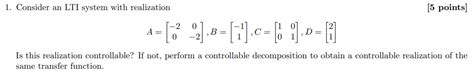 Solved Consider An LTI System With Chegg