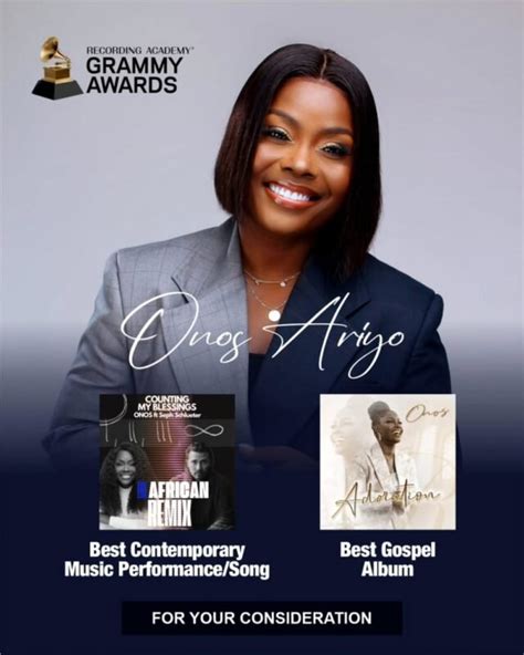 Onos Ariyo Adoration Album Make Grammy Consideration List