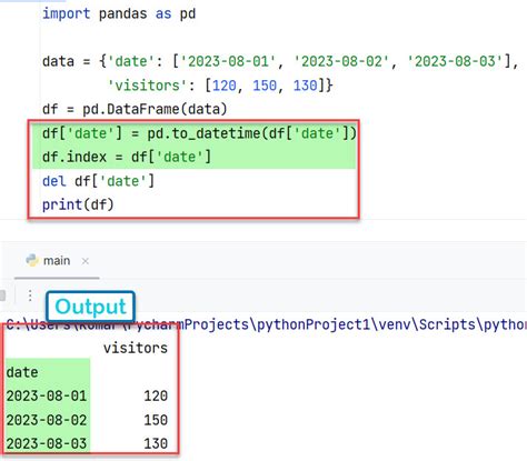 How To Set Date Column As Index In Pandas Python