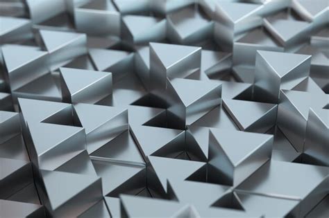 Premium Photo Repeating Triangle Cubes Background 3d Rendering