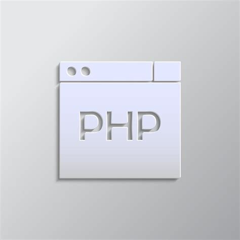 database server pup paper style icon grey color vector background