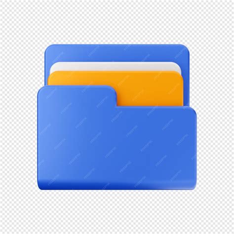Premium Psd 3d Folder Data File Storage Icon Illustration