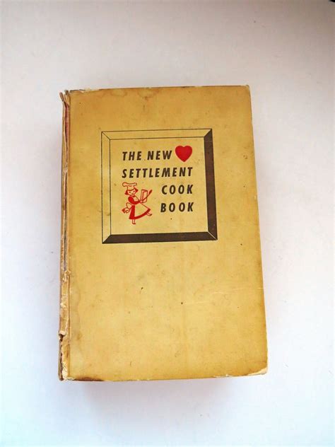 1954 The New Settlement Cookbook 3rd Print Revised Edition The Way To A Mans Heart Beginner To