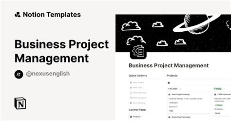 Business Project Management Template Notion Marketplace
