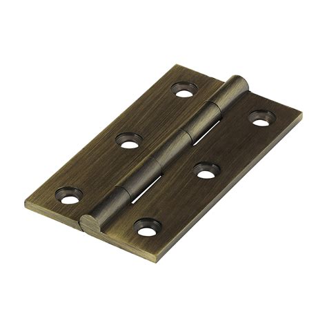 Timco Solid Drawn Hinge Solid Brass Antique Brass