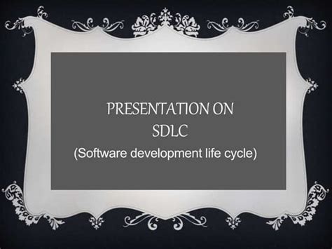 Program Development Life Cycle Ppt
