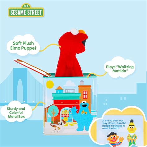 Sesame Street Elmo Jack In The Box Whistle Stop Hobby And Toy