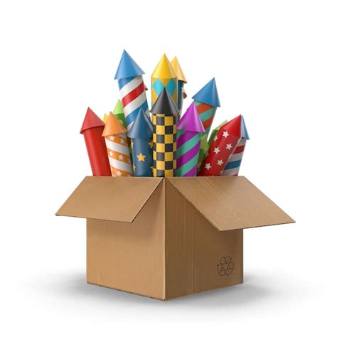 Realistic 3d Firework Box Psd Files Highquality Fireworks Packaging Design For Celebrations
