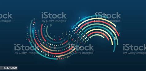 Visualization Of A Large Amount Of Data Abstract Transformation Of