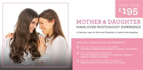 Mother And Daughter Makeover Photoshoot Voucher Photographic Synergy