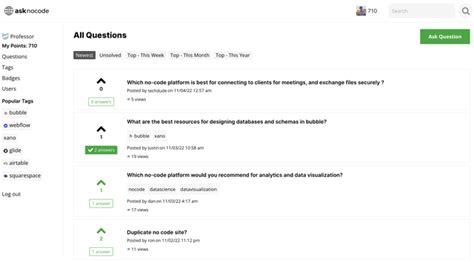 I Built Stack Overflow For No Code Rsideproject