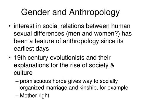 Ppt Gender And Anthropology Powerpoint Presentation Free Download Id