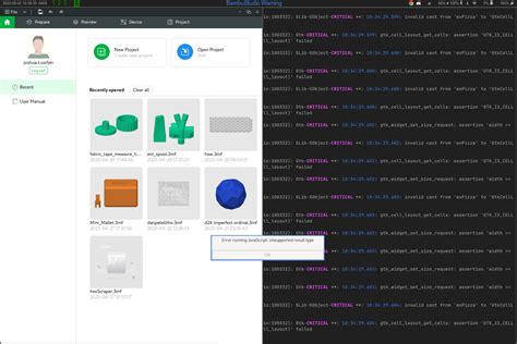 Non Fatal Errors On Launch Linux Beta Issue Bambulab BambuStudio GitHub