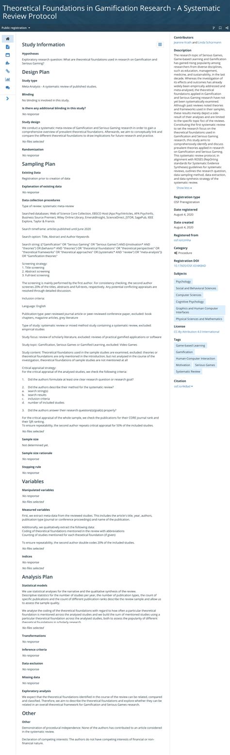 Pdf Theoretical Foundations In Gamification Research A Systematic