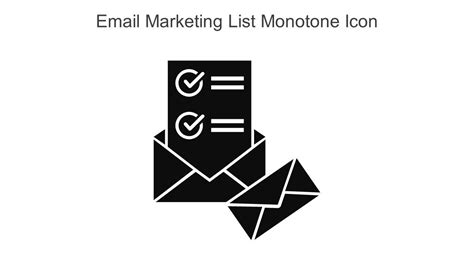 Email Marketing List Monotone Icon In Powerpoint Pptx Png And Editable Eps Format PPT PowerPoint