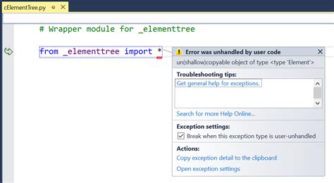 Python Xmletree Error When Importing Azurestorageblob Stack Overflow