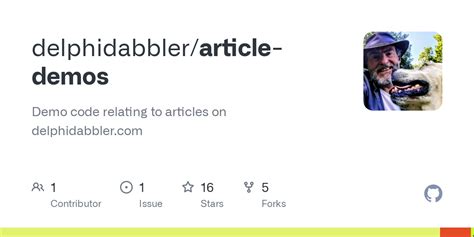 GitHub Delphidabbler Article Demos Demo Code Relating To Articles On Delphidabbler