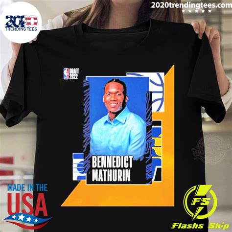 Official Nba Draft 2022 Bennedict Mathurin T Shirt 2020 Trending Tees