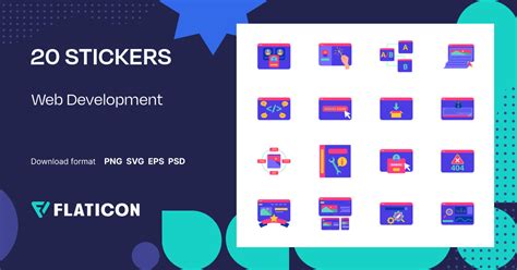 Pack Of Free Web Development Stickers Svg Png Flaticon