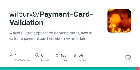 Github Wilburx9payment Card Validation A New Flutter Application