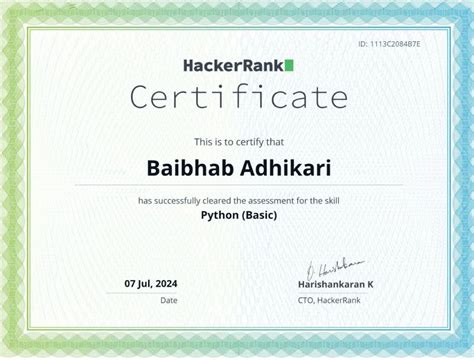Baibhab Adhikari On Linkedin Python Certification Continuouslearning