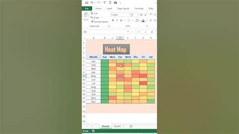 Excel Heat Map Tutorial Visualizing Data For Better Insightsexcel Exceltips Youtube